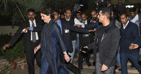Priyanka Gandhi Accompanies Robert Vadra His Mother As They Appear