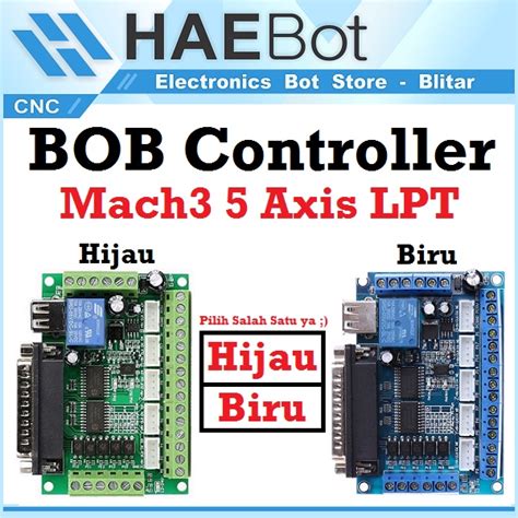 Jual [haebot] Bob Breakout Board Controller Cnc Mach3 Lpt Pararel 5 Axis Module Mesin Router