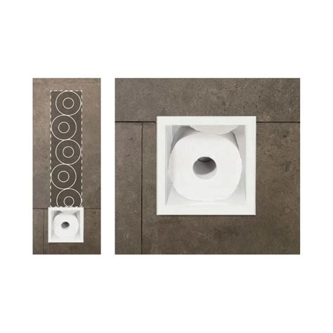 Balneo Ugradbeni DrŽaČ Wc Papira Sa Spremnikom Inox Bijeli Vitos Webshop