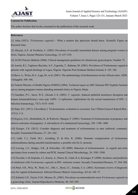 Prevalence Of Trichomonas Vaginalis Infection Among Married Pregnant
