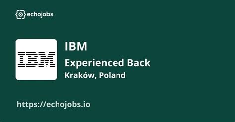 Hiring Experienced Back End Developer Kraków Poland Rbackendjobs