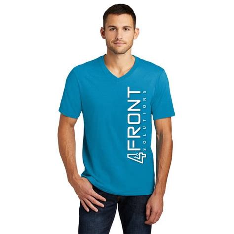 District® Unisex Very Important Tee® V Neck Silkscreened
