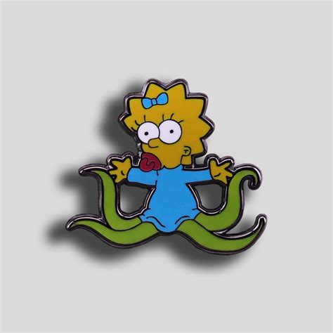 Maggie Simpson Alien Pin Monster Squid Octopus The Simpsons