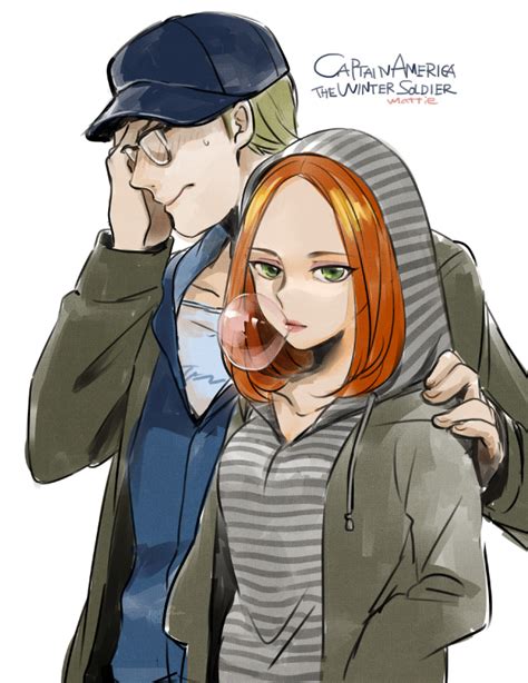 Steve Rogers And Natasha Romanoff Marvel And 3 More Drawn By Mattie