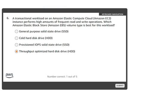 solved keyboard navigationa transactional workload on an