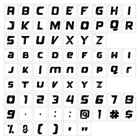 reflected font vectordad