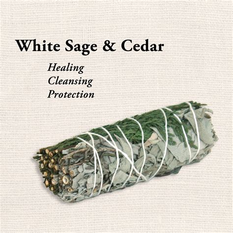 White Sage And Cedar Smudge Stick Herbal Remedies And Edibles Africa