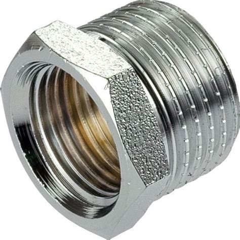 Laiton raccords 3 4 x 1 2 mâle x femelle chrome Achat Vente