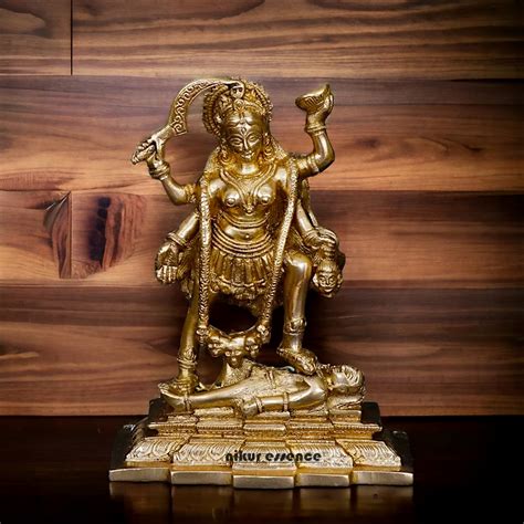 Solid Brass Goddess Maa Kali Idol 19 Cm At ₹ 779870 Faridabad