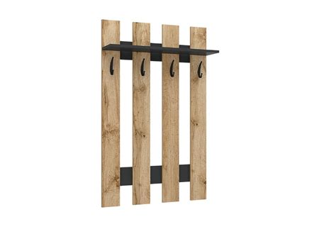 Стенна закачалка Денвър М3 антрацит дъб вотан • Закачалки • Мебели Монема