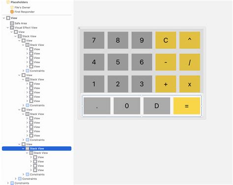 Ios How To Align Stack View With 4 Elements And Stack View With 5 Elements In Xib Stack