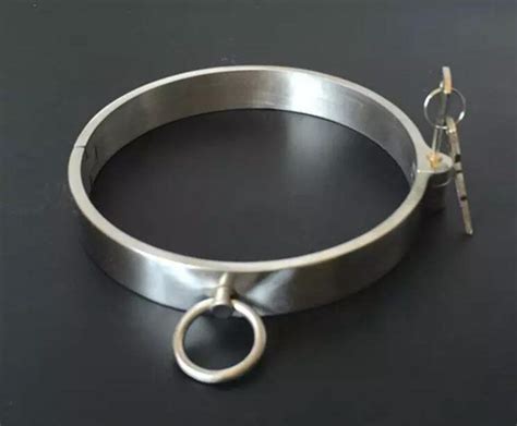 Heavy Metal Bdsm Bondage Restraints High Grade Hand Polished Collar 304 Stainless Steel Collar