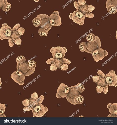 Teddy Bear Pattern Background