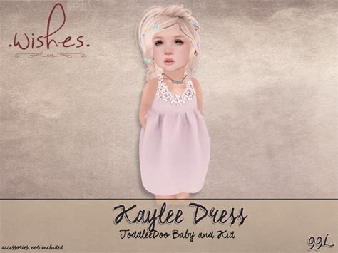 Second Life Marketplace Wishes ~ Kaylee Dress ~ Pink