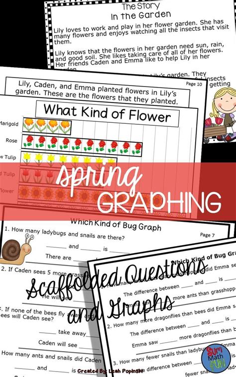 Bugs And Insects Spring Graphing In The Garden 1st And 2nd Grades