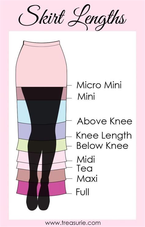 Skirt Size Chart Us Skirt Lengths