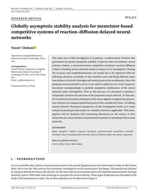 Globally Asymptotic Stability Analysis For Memristorbased Competitive