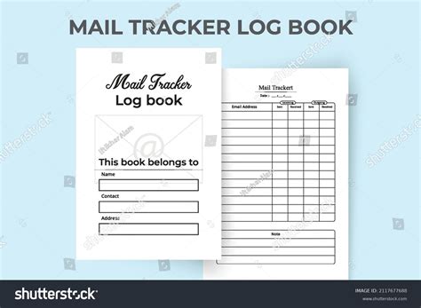 Mail Tracker Logbook Interior Mail Incoming Stock Vector Royalty Free