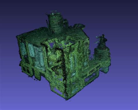 Dense Point Cloud Generated From The Survey Video After The