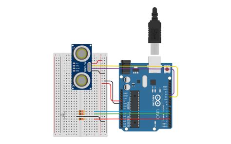 Circuit Design Circuit 3b Distance Sensor Tinkercad