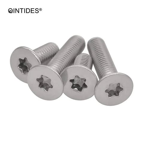 QINTIDES M6 M8 Hexalobular Socket Countersunk Head Screws Six Lobe Flat