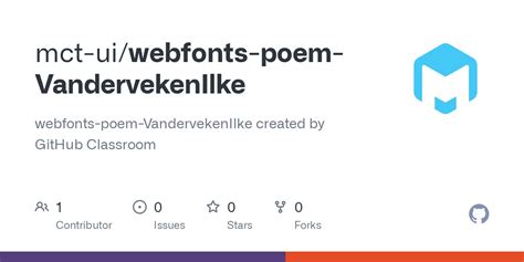 Github Mct Ui Webfonts Poem Vandervekenilke Webfonts Poem