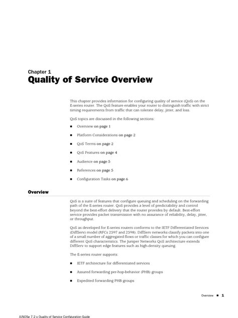 Qos Overview Pdf Quality Of Service Router Computing
