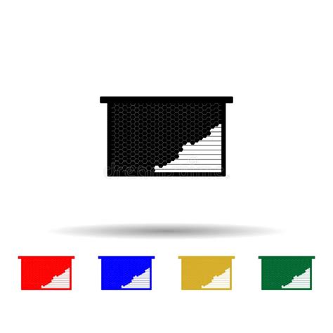 Honeycombs Multi Color Style Icon Simple Glyph Flat Vector Of Beekeeping Icons For Ui And Ux