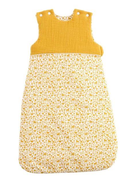 Gigoteuse ouatinée bébé en coton SAUTHON Blanc Jaune Kiabi 53 99