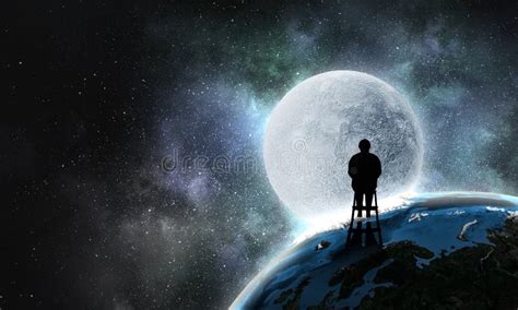 Feeling All Alone In This World Mixed Media Stock Image Image Of