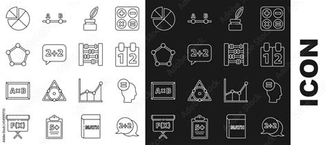 Set Line Geometric Figure Cone Test Or Exam Sheet Mathematics Function Cosine Chalkboard