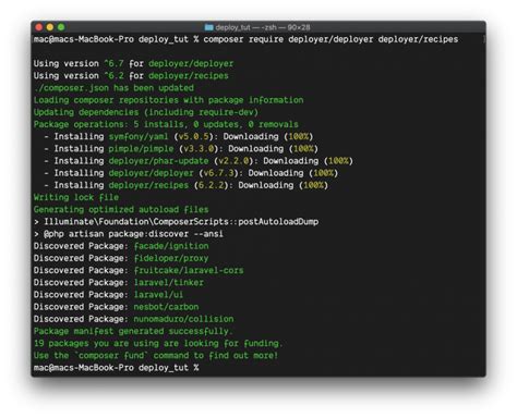 how to create a ci cd for a laravel application using github actions