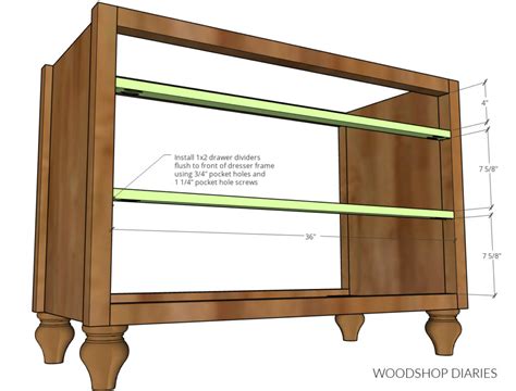 How To Build A Simple 3 Drawer Dresser Building Plans