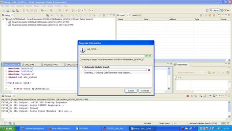 Error While Connecting Tms320c6745 Target Processors Forum Processors Ti E2e Support Forums