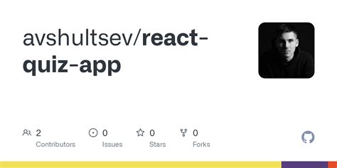 GitHub Avshultsev React Quiz App