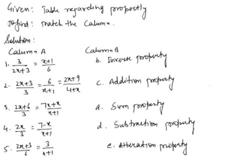 Directions Match Column A With Column B Write The Letters On Space