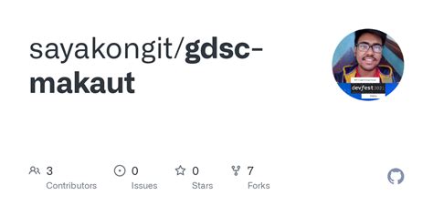 github sayakongit gdsc makaut