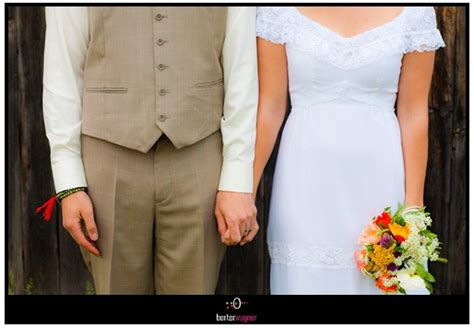 Bride And Groom Holding Hands