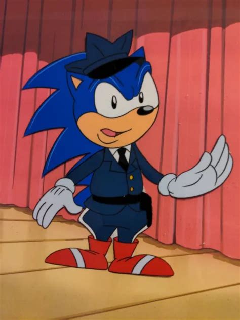 Sonic The Hedgehog Animation Cel Production Art Background Animated