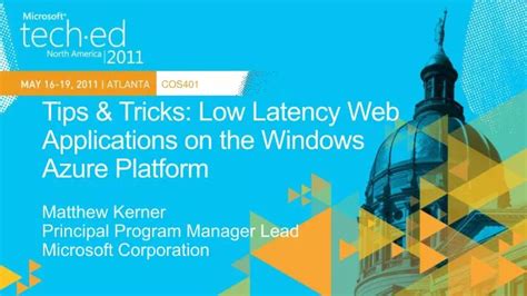 Ppt Tips And Tricks Low Latency Web Applications On The Windows Azure