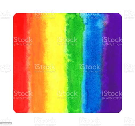 무지개 손으로 그린 수채화 페인트의 확산과 전환의 아름다운 배경 Lgbt 커뮤니티 지원 인권 Lgbtq 플랫 일러스트레이션n