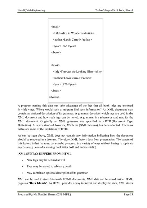 Web Engineering UNIT IV As Per RGPV Syllabus PDF