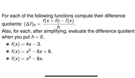 Solved For Each Of The Following Functions Compute Their