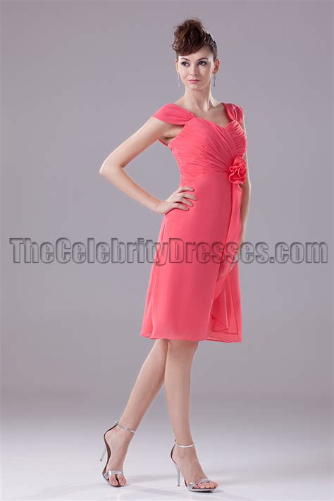 Short Watermelon Cocktail Party Graduation Dresses Thecelebritydresses