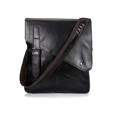 Genuine Black Leather Shoulder Bags