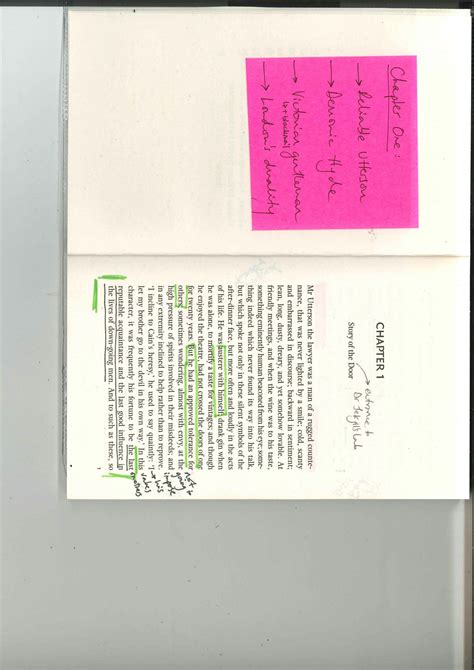 SOLUTION Jekyll And Hyde Chapter Annotations Studypool