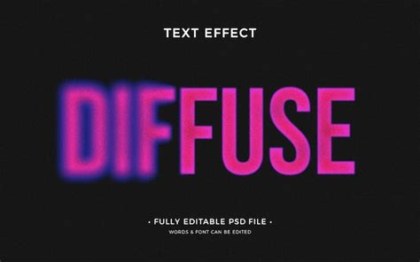 Premium Psd Grainy Diffusion Text Effect