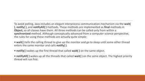 multithreading in java ppt