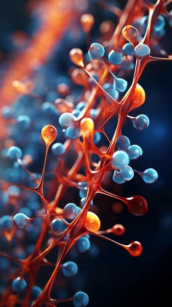 Premium Ai Image A Complex Biological Gene Structure Visualized Through 3d Rendering With