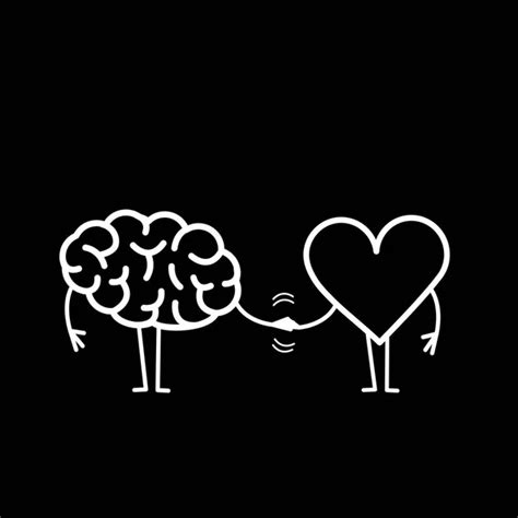 Brain And Heart Handshake Stock Vector HonzaHruby 175235568